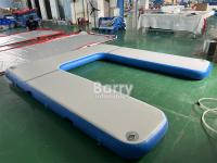 China OEM ODM Drop Stitch DWF Material Inflatable Platform For Water Inflatable Swim Dock for sale