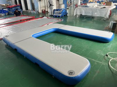 China OEM ODM Drop Stitch DWF Material Inflatable Platform For Water Inflatable Swim Dock for sale