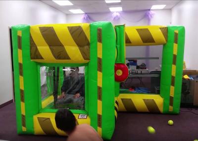 China Indoor Outdoor Inflatable Interactive Games / Inflatable Dunk Tank System For Kids for sale