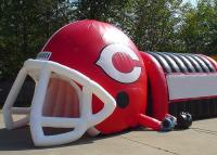 China Purple Inflatable Sports Games Football Tunnel For Event / Advertisement for sale