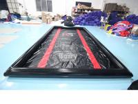 China Custom Design Outdoor Big Portable Blow Up Inflatable Car Wash Mat With Air Pump For Outdoor for sale