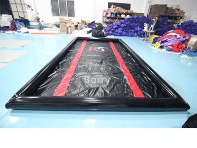 China Custom Design Outdoor Big Portable Blow Up Inflatable Car Wash Mat With Air Pump For Outdoor for sale