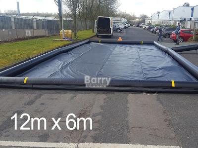China PVC Inflatable Car Wash Mat Plastic Car Containment Mat For Snow Ice Water And Mud Garage Floor Mat for sale
