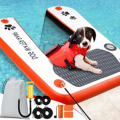 China Safe & Easy Climb Customized Color Inflatable Pup Plank Dog Ramp Ladder Fun And Entertaining For Your Dog for sale