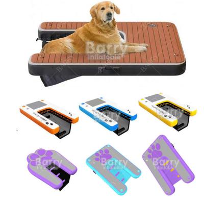 China Safe Pet Ladder Cat Pet Dog Ramp Pvc Inflatable Pup Planks  For Large Dogs Up To 220lbs Climb Out Of Water for sale