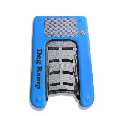 China Help Dog Getting Out Of Water DWF PVC Tarpaulin Dog Ladder Dog Water Ramp Inflatable For  For Pet Swimming for sale