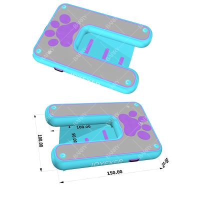 China Inflatable Dog Water Floating Climb Ramp Inflatable Ladder Plank For Dock Boat Pool for sale