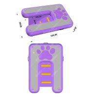 China Outdoor Inflatable Pump Plank Climb Platform Ladder Boat Three Size Dog Water Ramp With Non-Slip Pad for sale