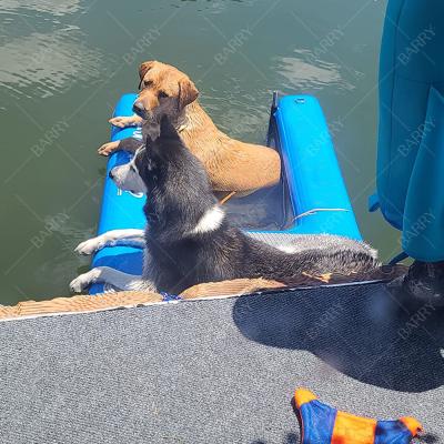 China Inflatable Non-Slip Pets Foldable Pup Plank Pet Ramp Floating On Water Dock Platform For Pet for sale