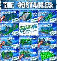 China Pvc Tarpaulin Commercial Insane 5km Inflatable Run With Air Blower For Events Commercial for sale