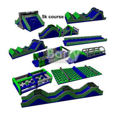 China Usa Case Giant Outdoor Game 5km Bounce House Insane Inflatable 5k Race Extreme 5k Inflatable Run For Commercial Event for sale