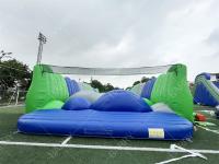 China Outdoor Carnival Giant Obstacle Course Jump Around 5k Bouncy Castle Run For Commercial Use for sale