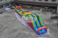 China Long 3 parts Bouncy Castle Obstacle Course equipment for adults and kids for sale