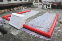 China Red Air Sealed Big Inflatable Football Field , Inflatable Soccer Court for sale