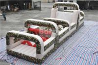 China Giant Boot Camp Assault Challenging Inflatable Bounce House Obstacle Course for sale