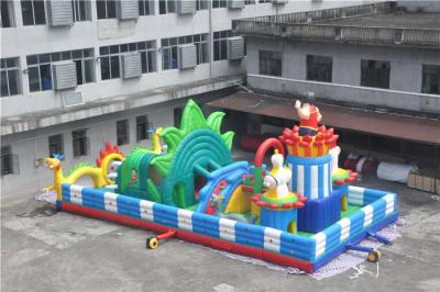 China 15x8M  Inflatable Toddler Playground With Printing Logo / Backyard Obstacle Course for sale