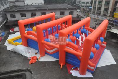 China Huge Crazy Inflatable Obstacle Course For Adults / Inflatable Outdoor Play Equipment for sale