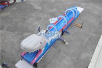China 0.55mm PVC Tarpaulin Inflatable Water Slides For Kids , Custom Sharp Inflatable for sale