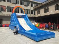 China Duable Rainbow Inflatable Water Slide For Children , Giant Inflatable Playground for sale
