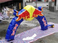 China Unique Print Commerical Advertising Red Bull Inflatable Arches For Opening Ceremony for sale