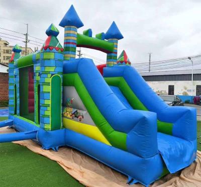China Fast Shipping Inflatable Bouncer PVC Material Combo Bounce House With Slide And Basketball Hoop for sale