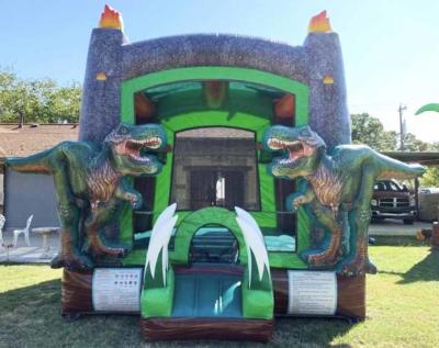 China Customized Inflatable Bouncer PVC Material Dinosaur Bounce House For Kids for sale