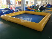 China Big Air - Tight Portable Water Pool For Kids / Adults Yellow Color for sale