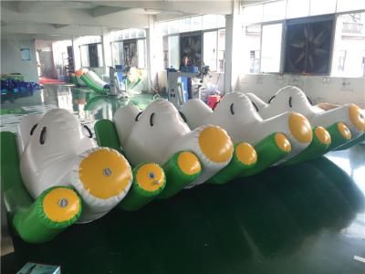 China 3*2*1.5m Green Inflatable Seesaw / Blow Up Toys For Pool In Hot Summer for sale