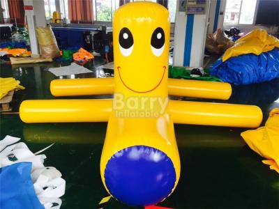 China Airtight Samll Yellow Inflatable Water Floats / Blow Up Water Toys for sale