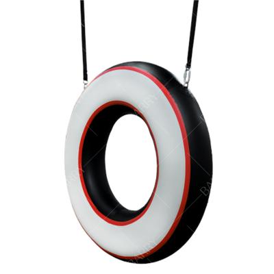 China Drop Stitch Material Air Track Gym Indoor Park Equipment Air Obstacle Parkour Warrior Course Ring for sale