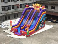 China Professional Double Lanes Bear Kid Inflatable Slide 12*8*8m Or Customized for sale
