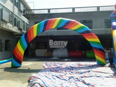 China Colorful Advertising Inflatable Finish Line Arch With Logo Printing for sale