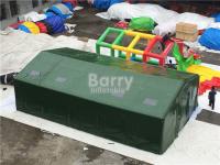 China Outdoor Large Inflatable Military Tent With Air Pipe / Blow Up Camping Tent for sale