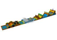 China Long Blow Up Obstacle Course / Plato 0.55mm PVC Inflatable Barriers for sale