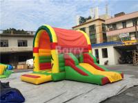 China Clearance Inflatable Bouncer , Beautiful Jump House With Small Slide for sale