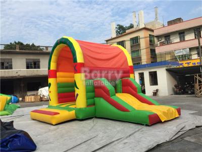 China Clearance Inflatable Bouncer , Beautiful Jump House With Small Slide for sale