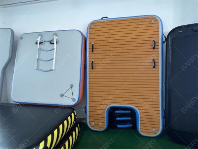 China Custom Made Inflatable Dog Water Ramp Dock Floating Exit Ramp For Water Sport for sale