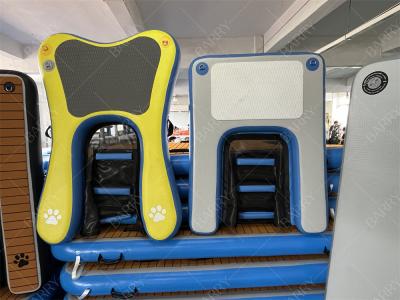 China Dog On Water Ladder Steps Inflatable PVC Dog Dock Ramp Water For Dogs for sale