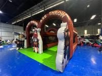 China Interactive Carnival Game Double Lane Axe Throw Inflatable Axe Throwing For Event Party for sale