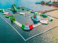 China UV-Resistant Anti-UV Inflatable Water Fun Zone with Air Blower Accessories for sale