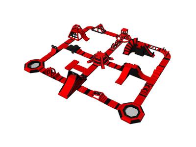 China Pump Accessories Inflatable Floating Water Park With Swimming Pool Customized Features for sale
