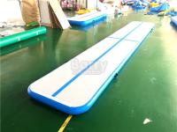 China 5m , 6m ,10m ,12m Water Floating Inflatable Air Track For Gym Outdoor Or Indoor for sale