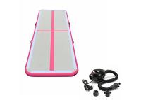 China Pink Small Hand Made Air Track Gymnastics Mat For Tumbling Outdoor Or Indoor for sale