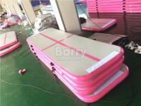 China OEM & ODM 3m or 6m Long Pink Inflatable Tumble Track Air Floor Pro For Gym for sale