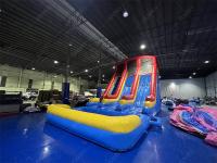 China 10.5x5.4x6.6m Commercial Double Lane Giant Inflatable Waterslide Jumper Bouncing Moon Bounce Water Slides For Adult Pool for sale