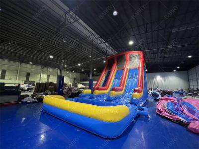 China 10.5x5.4x6.6m Commercial Double Lane Giant Inflatable Waterslide Jumper Bouncing Moon Bounce Water Slides For Adult Pool for sale