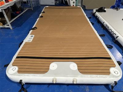 China Drop Stitching Pvc Swimming Water Pontoon Inflatable Floating Dock Platform For Jet Ski Yacht Island for sale