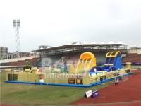 China 1600㎡ World'S Largest Inflatable Theme Park Indoor Dinosaurs Outdoor Big Bounce With Sport Game for sale