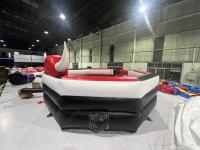 China Inflatable Mechanical Bull Ride for Adults - Red Rodeo Simulator for sale