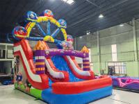 China Joker Theme Ferris Wheel Inflatable Slide 6x4M Custom Color for sale